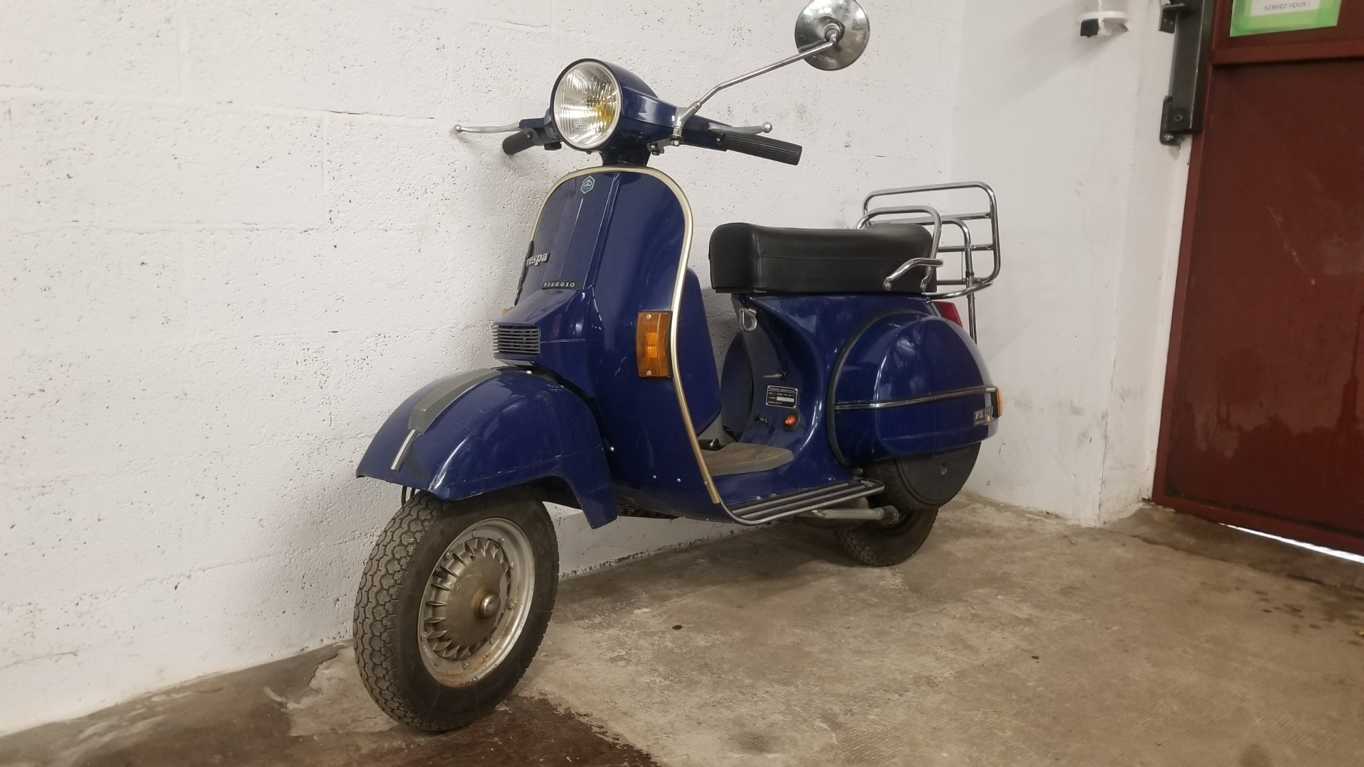 Moto depot : Motos d’occasion collection piaggio, PX 125 VESPA PIAGGIO BLEU
